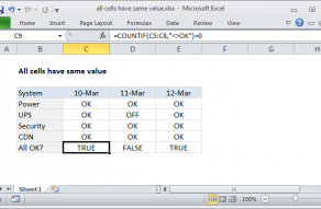 Multiple cells have same value case sensitive - Excel formula | Exceljet